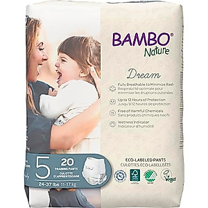 Bambo Nature Premium Training Pants (SIZES 4 TO 6 AVAILABLE), Size 5, 100 Count
