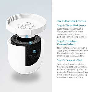 3 Pack of Clearly Filtered Water Pitcher Replacement Filters