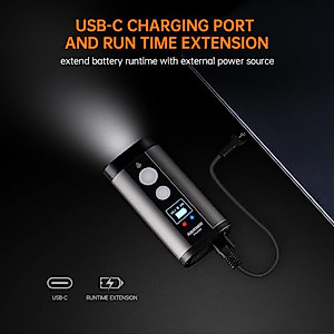 RAVEMEN PR2400 Bike Light for Mountain Biking, 2400 Lumens Bike Headlight with OLED Runtime Display, USB Output, Far Reaching High Beam, Anti-glare Low Beam, IPX8 Waterproof