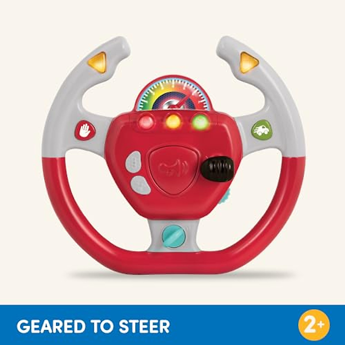 Battat – Interactive Steering Wheel – Portable Car Toy – Kids Games & Songs – Toddler Road Trip – 2 Years + – Geared To Steer