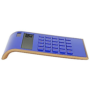 Kadimendium 10 Digits Calculator, Solar Basic Calculator Two Ways to Supply Power LCD Display Financial Calculator Desk Financial Office calculations Basic Mathematics(Blue)