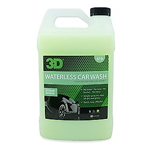 3D Waterless Car Wash - Easy Spray Waterless Detailing Spray - No Soap or Water Needed - Great on Cars, RVs, Motorcycles & Boats 1 Gallon