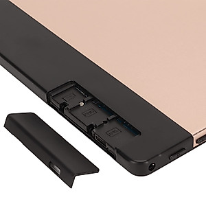 PUSOKEI 10 Inch Kids Tablet, 10 Tablets, 4G RAM 128G ROM, IPS HD Touchscreen, Octa Core, 5MP+8MP Dual Camera, 5G WiFi, 3G Network Call Tablet, 6000mAh Battery (Gold)