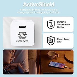 20W USB C Charger PD Fast Charger Block USB-C Wall Charger Power Adapter Compatible with iPhone 13/13 Pro Max/iPhone 14/12 Pro Max/SE/11,Pixel,Galaxy S21/S20/Note 10, iPad Mini/Pro Type c Fast Charger