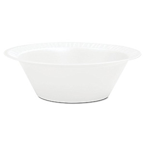 Dart 12BWWCR 10-12 oz White Unlaminated Foam Bowl (Case of 1000)