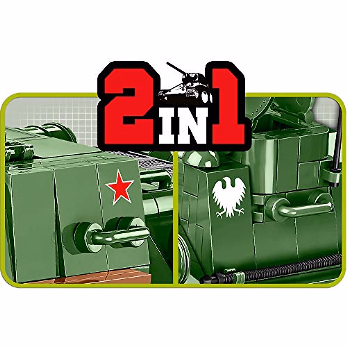 COBI Historical Collection SU-100 SPG Vehicle , Green