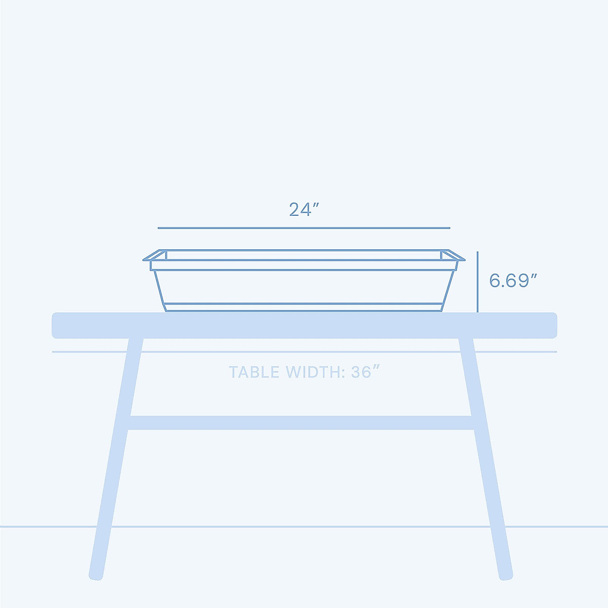 Bloem Dura Cotta Window Box Planter: 24" - Chocolate - with Tray, Weatherproof Resin Box, Removable Tray for Indoor & Outdoor Use, Gardening, 3 Gallon Capacity