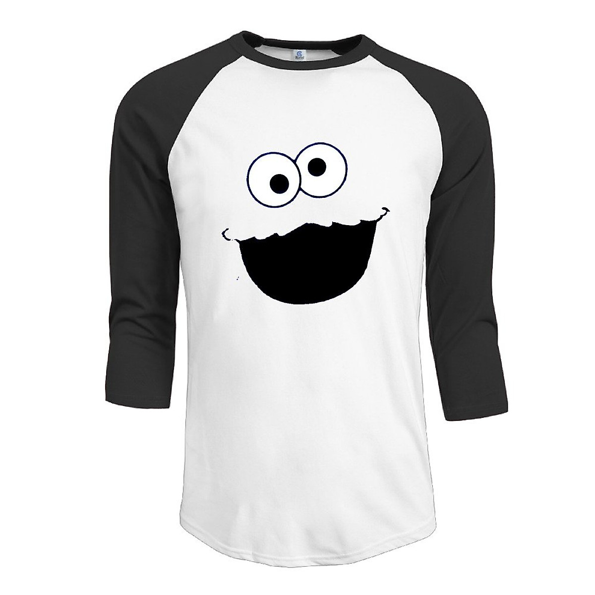 Cookie Monster 3/4 Baseball Tee Raglan Tee Shirts Baseball Jersey