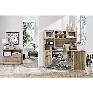 Realspace® Magellan 59"W L-Shape Corner Desk, Blonde Ash