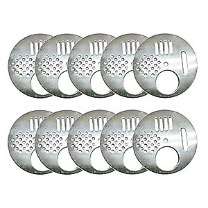 APlayfulBee 10PCS Bee Hive Nuc Box Entrance Gates, Round Rotatable Bee Entrance Doors with Galvanized Steel Beekeeping Tool