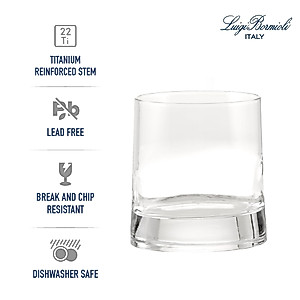 Luigi Bormioli, us kitchen, LUIG9 Veronese 11.5 oz Double Old Fashioned Glasses, 6 Count (Pack of 1), Clear