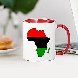 CafePress AFRICA SHIRT AFRICAN AMERICAN GIFT BLACK PRIDE TEE Ceramic Coffee Mug, Tea Cup 11 oz