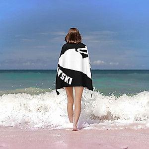 Zahika Jet Ski Silhouette Beach Towel Absorbent Bathroom Towels Beach Towels Oversized Super ​32x52 Inch