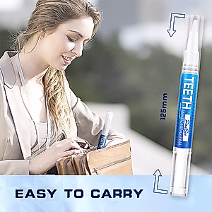 Teeth Whitening Pen, Use Twice a Day Up to 1-6 Shade Whiter in 1-2 Weeks, 4 No Sensitivity Pens, 70+ Whitening Treatments, Effective, Pain Free and Enamel Safe, Easy to Use at Home Travel, Flavourless
