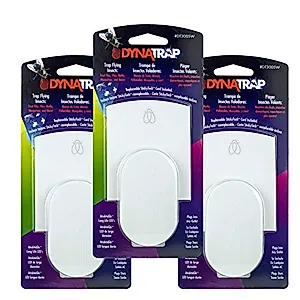 DynaTrap DT3005W-DS3 Fruit Fly, Gnat, Moth and Fly Discreet Outlet Trap - 3 Pack