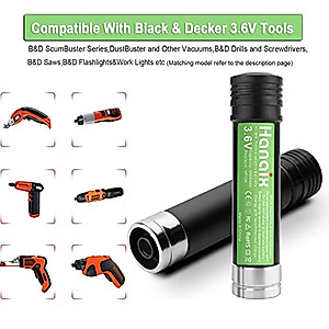 2 Pack 3.6V 3500mAh Replacement for Black and Decker Versapak Battery VP100 VP100C VP105 VP105C VP110 VP110C VP130 VP142 VP143 VP7240 Black and Decker Power Tools(Ni-MH Battery)