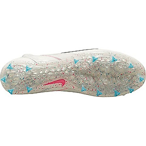 Nike Alpha Huarache 8 Elite CW4440-116 Sail/Hyper Pink/Laser Blue/White Men's Lacrosse Cleats 10 US