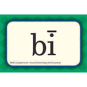 Blend Practive Cards A - Abeka Kindergarten 1st and 2nd Grade 1, 2 Phonics Reading Program Teaching Aid Flash Cards