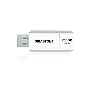 Gigastone Z60 256GB USB 3.2 Gen1 Flash Drive, R/W 120/80 MB/s Ultra High Speed Pen Drive, Capless Retractable Design Thumb Drive, USB 2.0 / USB 3.0 / USB 3.1 Interface Compatible.