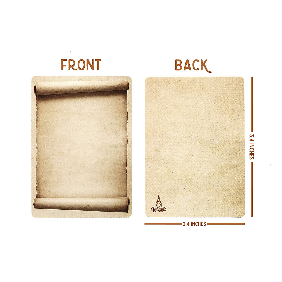 Forged Dice Co Blank Dry Erase Spellbook Card-Deck - Pack of 2 - Standard Card Style Fits Forged Dice Co Spell Card Books - Works Great for Making Custom D&D Spellbook Cards