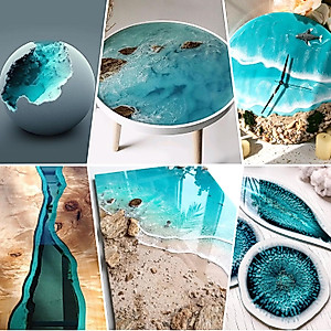 Epoxy Resin 1 Gallon Kit, Crystal Clear Epoxy Resin High Gloss, Easy Mix 1:1 Bubbles Free Art Resin for Coating and Casting, Countertop, Table Top, River Tables, Jewelry, Craft DIY, Molds