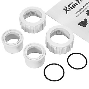 XtremepowerUS 1.5HP Variable 2-Speed Swimming Pool Pump High Flow Above-Ground Swimming Pump Strainer w/ Slip on Fitting