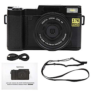 ciciglow Digital Camera, 3-Inch WiFi Digital High-Definition Camera, Large-Capacity Battery, USB Charging Compact Camera Suitable for Video Chat Meetings 800mAh
