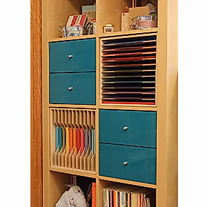 Stamp-n-Storage Paper Holder for 12"x12" Paper - 12 Slot (fits IKEA Kallax Shelf)