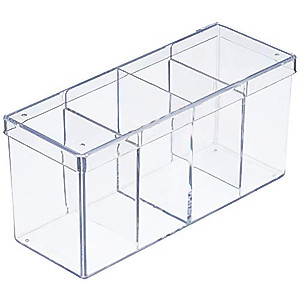 Ultra PRO All Team 2-Piece Storage Box, 4 Compartment, Clear