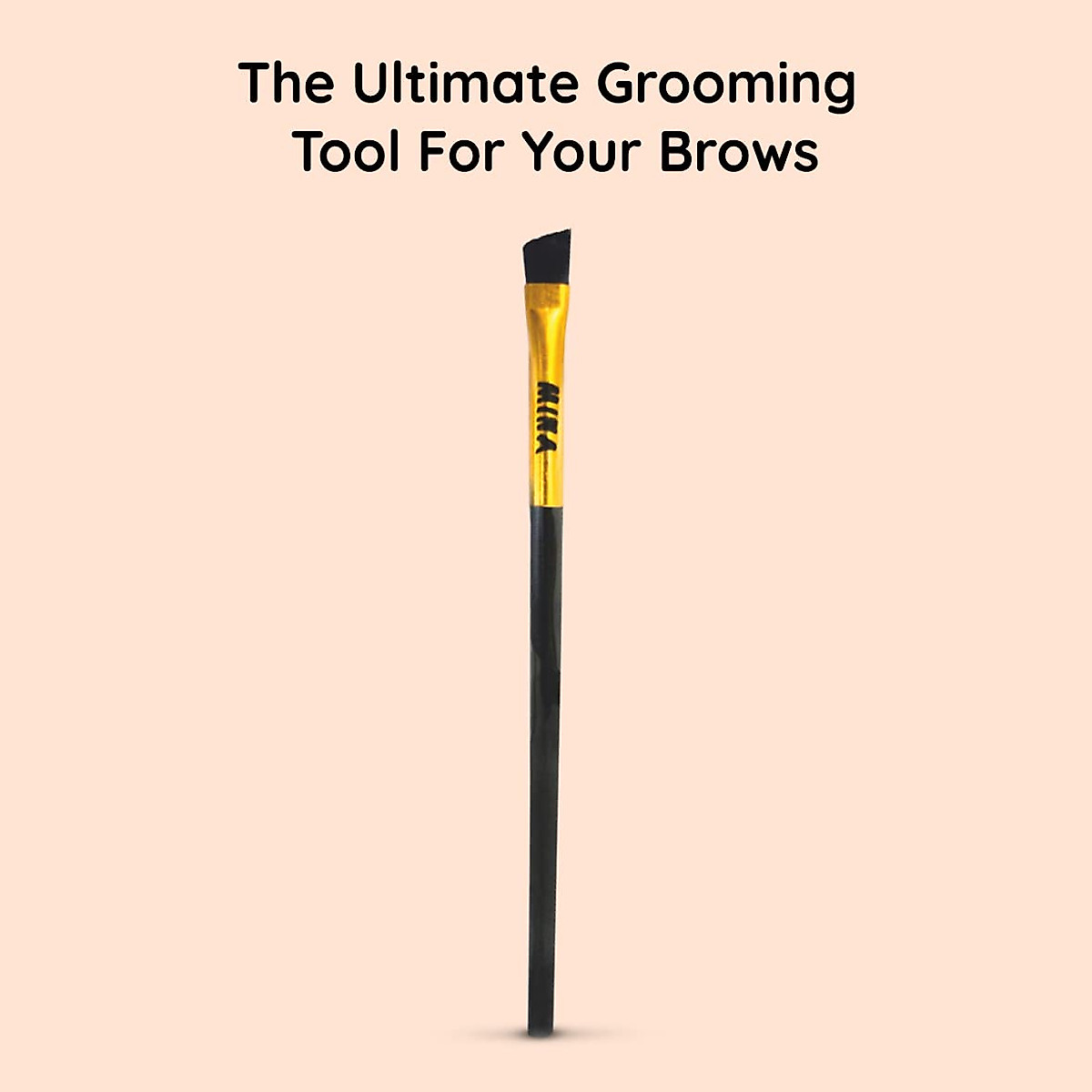 Mina Brow Brush-Premium Angled Eyebrow Brush For Powder, Henna, Cream, Tint, Makeup, Gel, Lamination & Wax