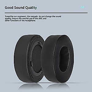 Wzsipod Specialized Replacement Earpad for Corsair Virtuoso Gaming Headset, Corsair Virtuoso Earpads Replacement with Smooth Fabric & High-Density Memory Foam, Sound Isolation (Classic Black)