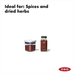 OXO Good Grips POP Container Set (3-PC Small Square + 4-PC Mini)