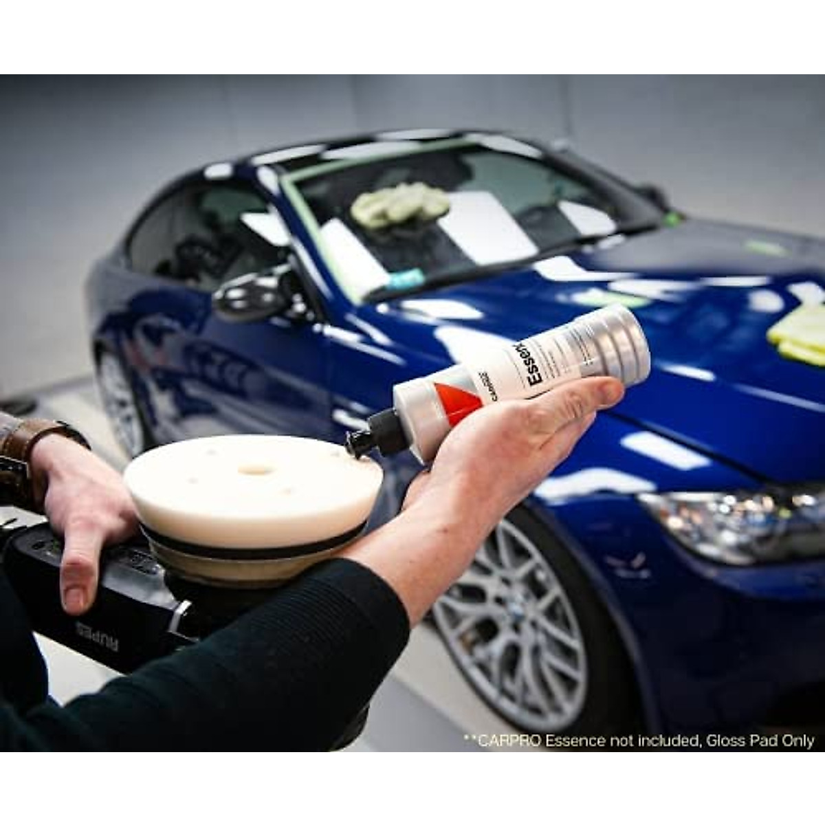 CARPRO Gloss Pad - Extreme High Gloss, Made of Unique Japanese Open Cell Polyurethane Foam, Beveled Profile, Both Dual Action and Rotary Machines - 5" (Pack of 1)