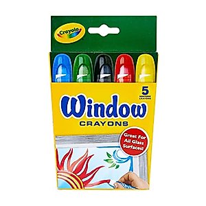 Crayola Washable Window Crayons - 5-count
