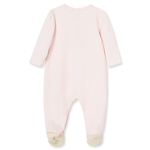 Little Me Baby-Girls Sweet Bear Footie, Light Pink, Newborn