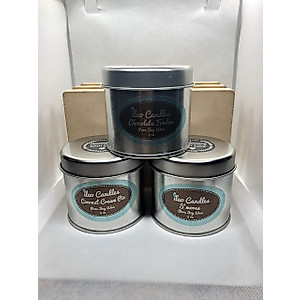 Chocolate Fondue 8 oz Tin Jar Pure Soy Wax Candle Hand Poured in the USA