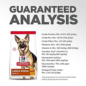 Hill's Science Diet Adult 6+ Chicken Meal, Barley & Brown Rice Recipe Large Breed Dry Dog Food, 15 lbs.