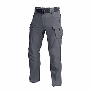 Helikon-Tex OTP Outdoor Tactical Pants - Water Resistant Ripstop Mens Cargo Pants - Outback Line - Lightweight, Hiking, Law Enforcement, Work Pants, Shadow Grey VersaStretch Lite Waist 34 Length 34