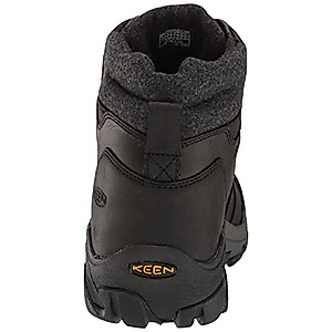 KEEN Men's Targhee 2 Waterproof Insulated Hiking Boot, Black/Black, 12