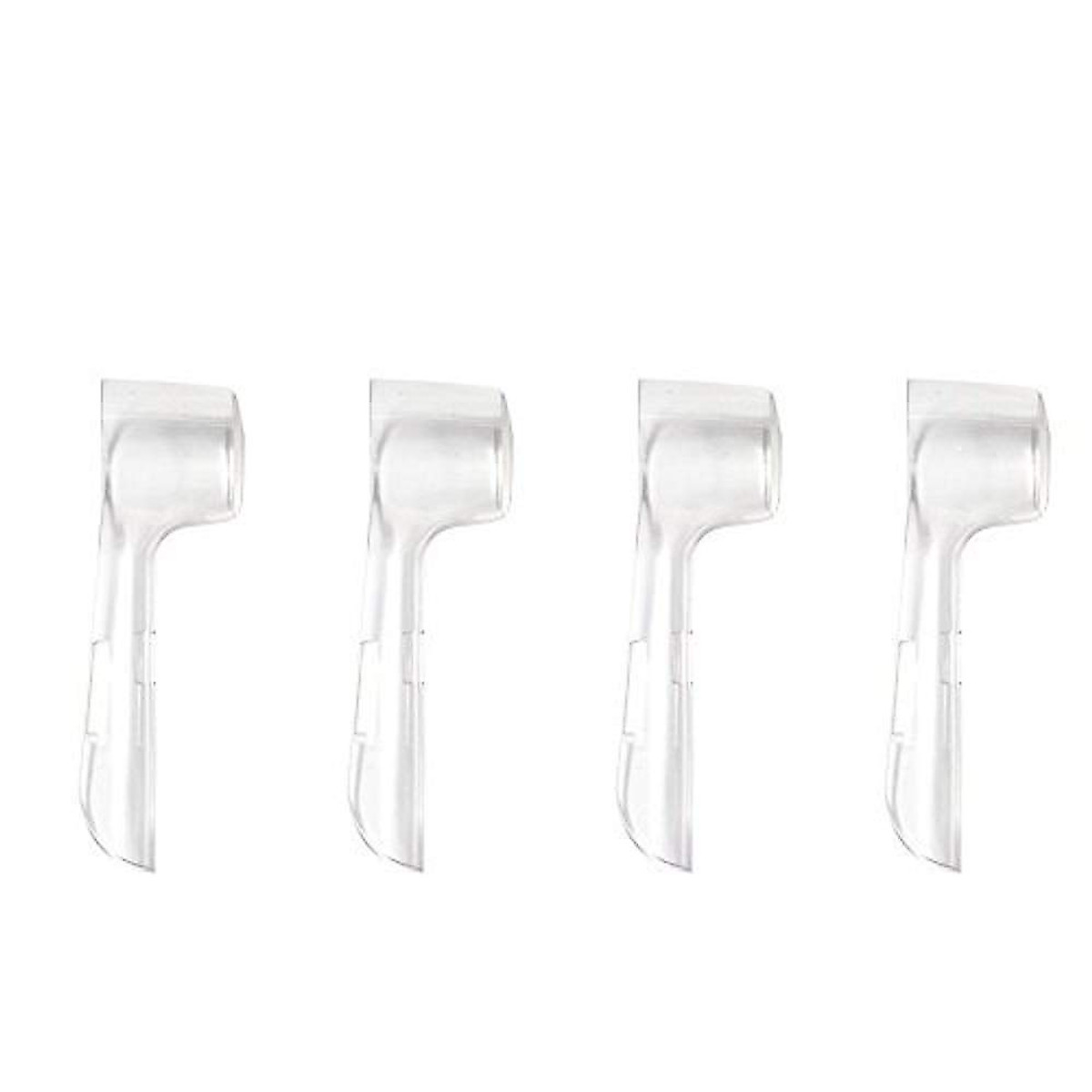 Replacement Brush Heads Compatible with Oral B Braun- Pack of 4 Precision Clean Electric Toothbrush Heads for Oralb PLUS 4 Bonus Protective Travel Covers – for Travel and Sanitary Convenience