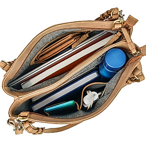 MARC PETER Hana Tan Hunter Leather Hobo Bag for Women | Top Handle Satchel | Women Fashion Shoulder Bag