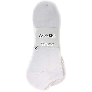 Calvin Klein Men's Low-cut Athletic Sports Socks One Size (One Size, White Asst)