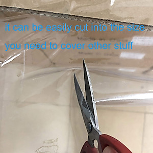 Walrus Clear Vinyl Tablecloth Protector Waterproof/Oil-Proof Rectangle Plastic Transparent Sheet Table Cover 54X102 Inch