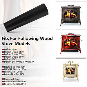 Black Wooden Handle Assembly 1600664 for Vermont Castings Stove Replacement Parts