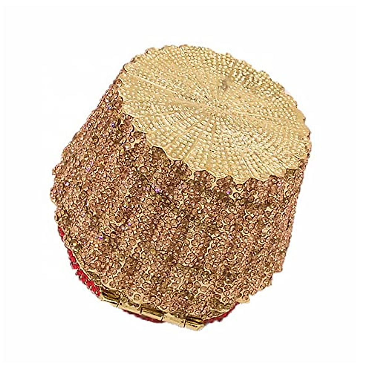 DJBM Cute Cupcake Rhinestone Clutch Diamond Crystal Purse Evening Bags for Women Party Wedding Cocktail Prom, Multicolor