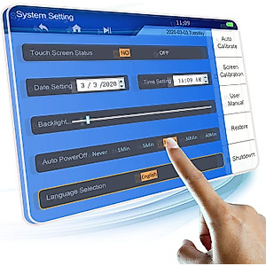 SPEEDWOLF 850/1300nm 24/22dB Multimode OTDR 5.6inch Touch Screen FTTH Fiber Optic Cable Tester with Visual Fault Locator(VFL) and FC+SC+FC/UPC(Male)-LC(UPC+APC)(Female) Adapter(OTDR32F-T1-MD-1)