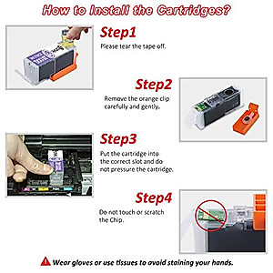 Sotek 281XL 281 XL C A K E Ink Cartridges, Work with Pixma TS8120, Pixma TS9120, Pixma TS8220, Pixma TS8320, Pixma TS9100, Pixma TS8100, Pixma TS8200, Pixma TS8300 Printer( Photo Blue)