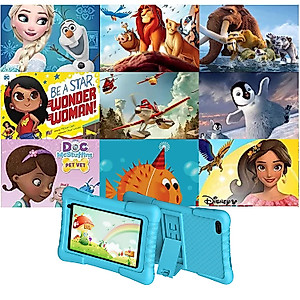 MAGCH 10 Inch Tablet for Kids, 3GB RAM 32GB ROM Android 11 Tablet, App Pre-Installed, Tablet with Parental Control Camera & WiFi, for Gaming, Learning Tablet for Kids - Blue Case