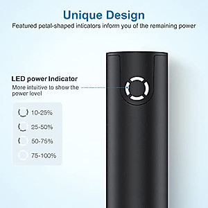EnergyQC Fast Charging Portable Charger 5000mAh,External Battery Power Bank with USB-C Input(Recharge Only), Battery Pack Compatible with iPhone,Samsung Galaxy,Airpods and More-Black