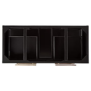 Signature Hardware 953330-48-RUMB-0 Robertson 48" Free Standing Single Vanity Cabinet Set with Mahogany Cabinet, Quartz Vanity Top and Rectangular Undermount Sink - No Faucet Holes